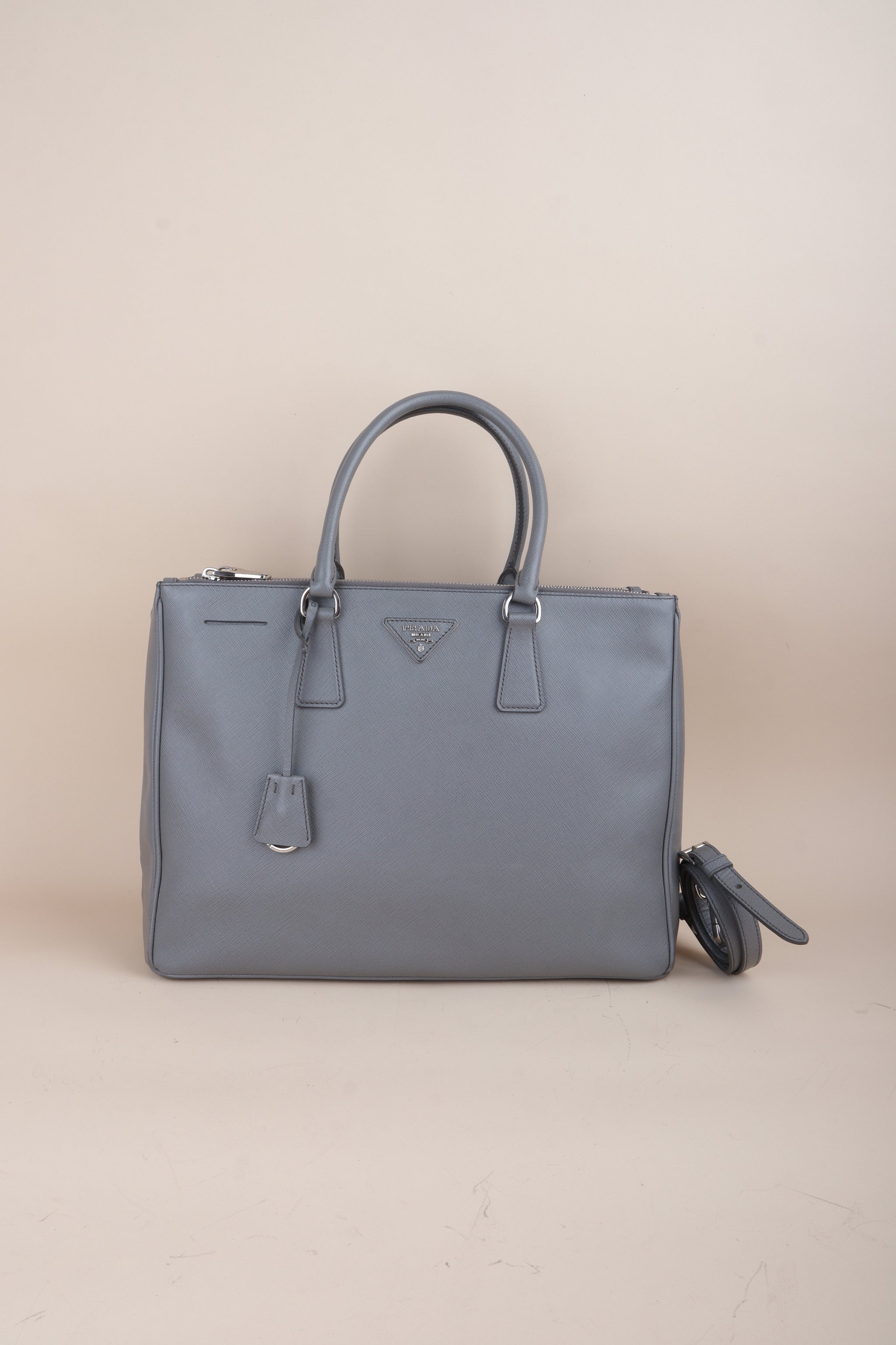 Prada gray Large Tote Bag